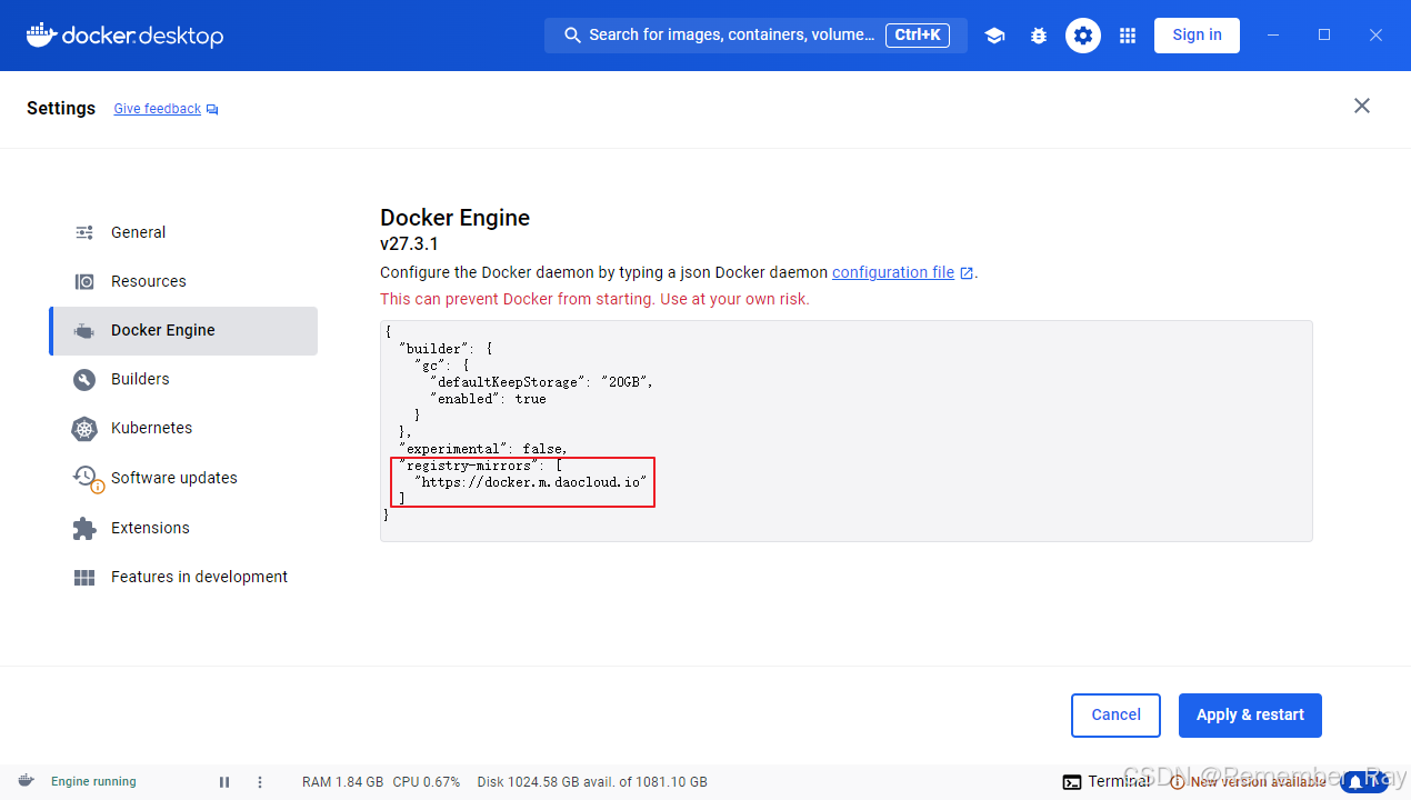 解决docker: Error response from daemon: Get “https://registry-1.docker.io/v2/“-CSDN博客