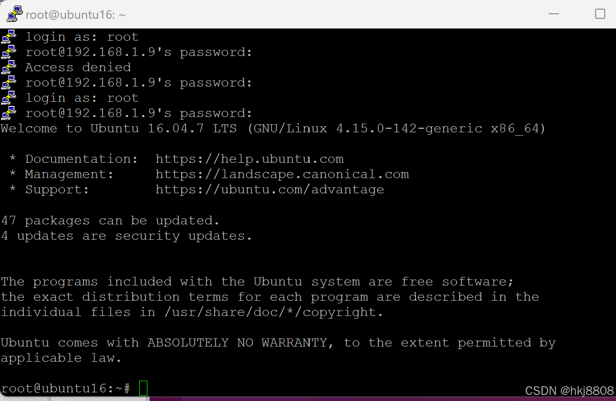 虚拟机下的ubuntu系统使用putty 登录Access denied_putty access denied-CSDN博客