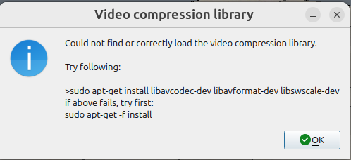 could not find or correctly load the video compression library-CSDN博客