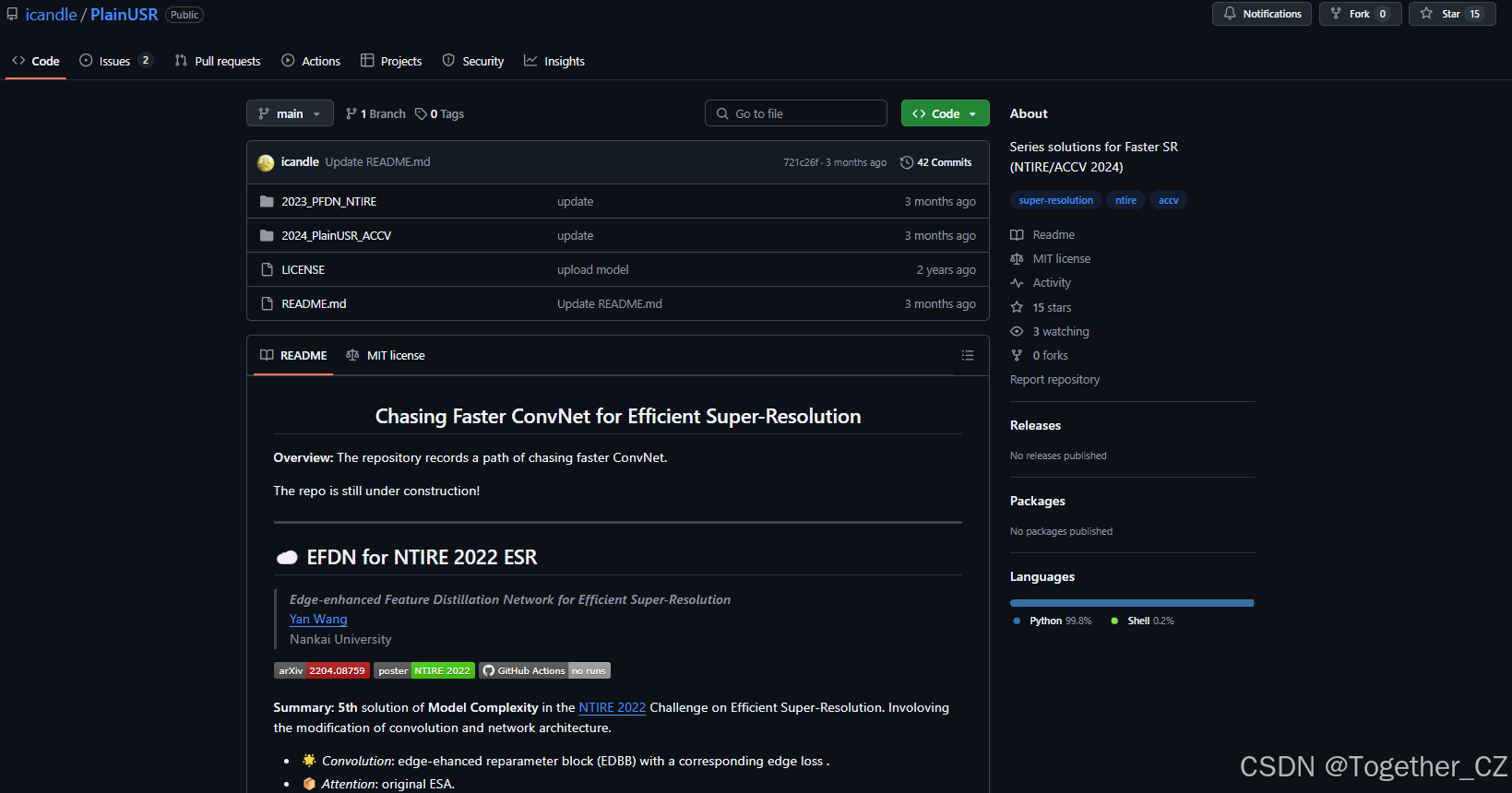PlainUSR: Chasing Faster ConvNet for Efficient Super-Resolution——追求更快的卷积网络以实现高效超分辨率-CSDN博客