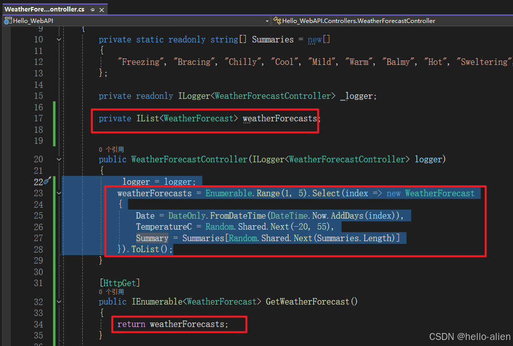 ASP.Net Core Web API---1---HelloWorld_getweatherforecast-CSDN博客