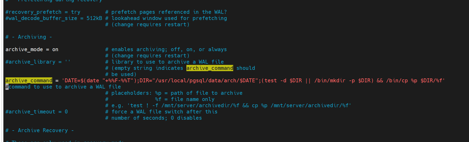 PostgreSQL【使用篇】03：开启归档模式_postgresql 开启归档-CSDN博客