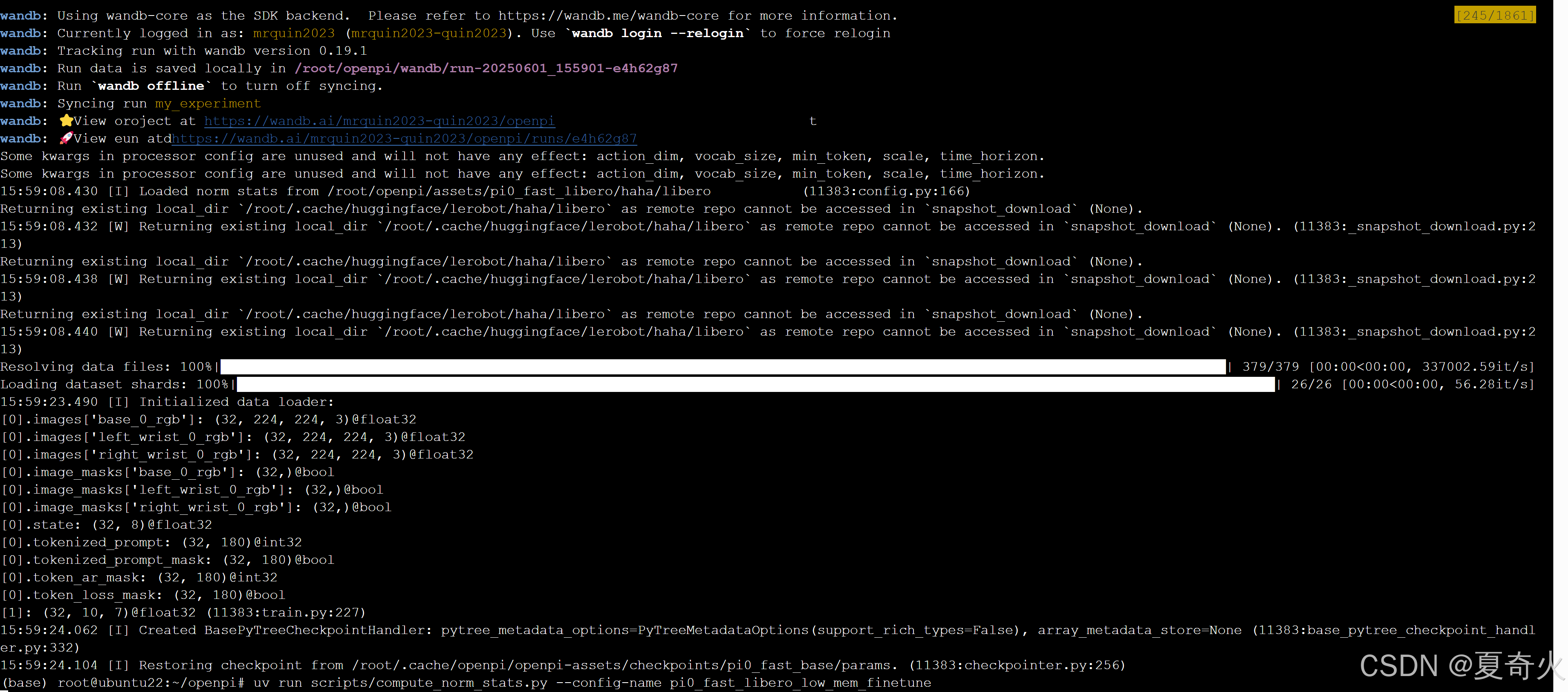 π0基于自己的数据集微调，convert_libero_data_to_lerobot.py、compute_norm_stats.py各种报错的解决方法-CSDN博客