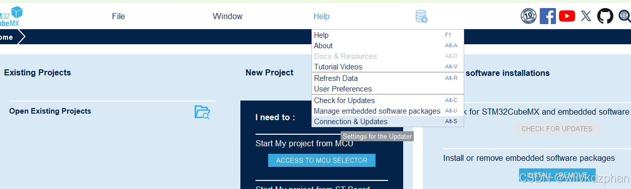 STM32CubeMX 无法下载库_the updater is already in use-CSDN博客
