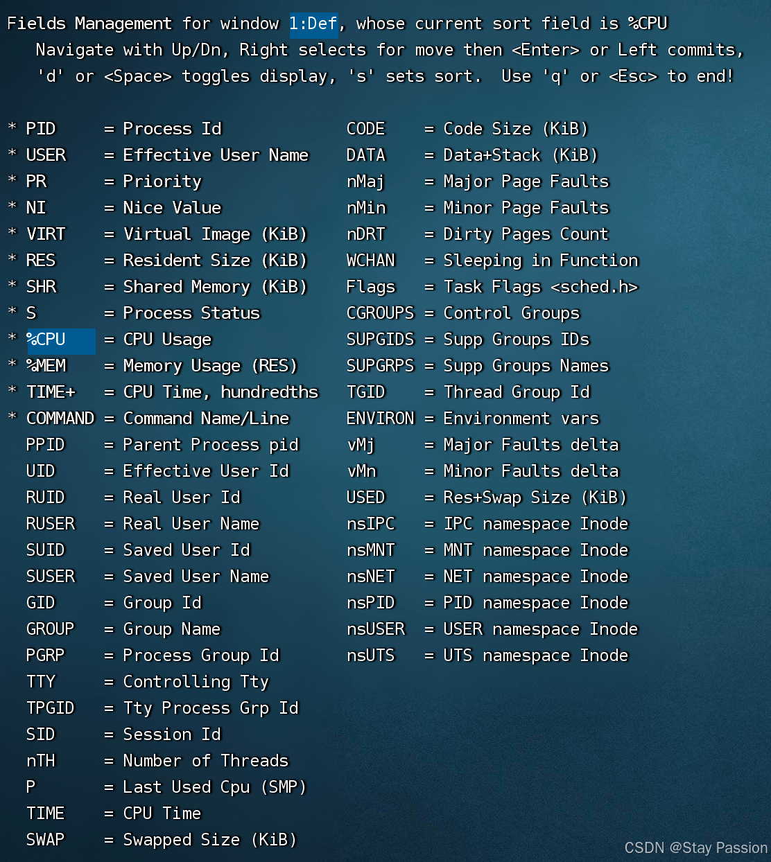 Linux 指令篇：top 命令详解_top命令-CSDN博客
