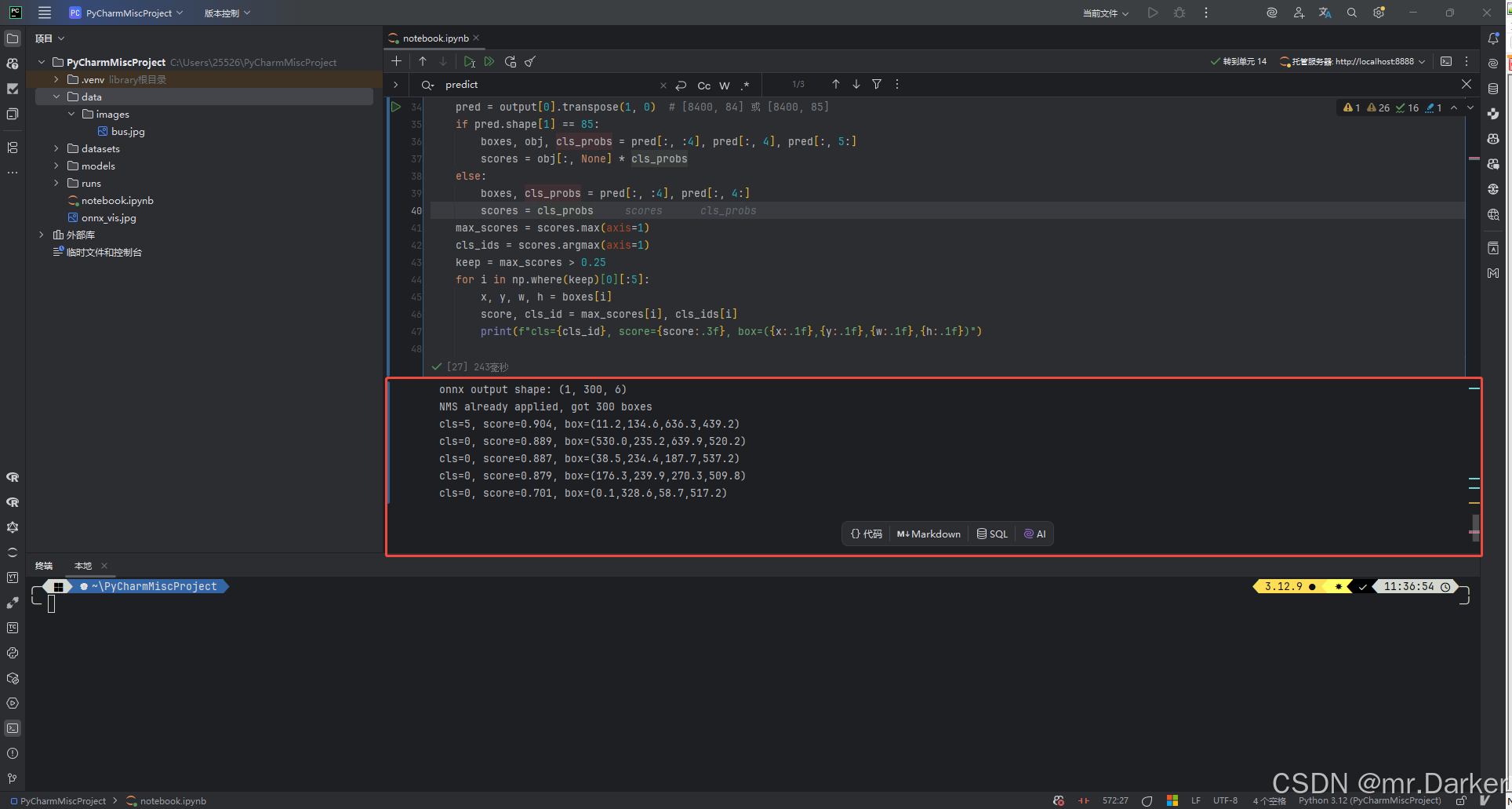 使用 Python 验证 YOLO11 的 ONNX 模型_python调用onnx模型-CSDN博客