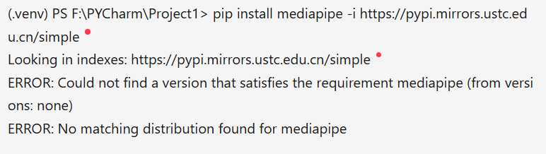 pycharm安装 mediapipe失败_mediapipe安装失败-CSDN博客
