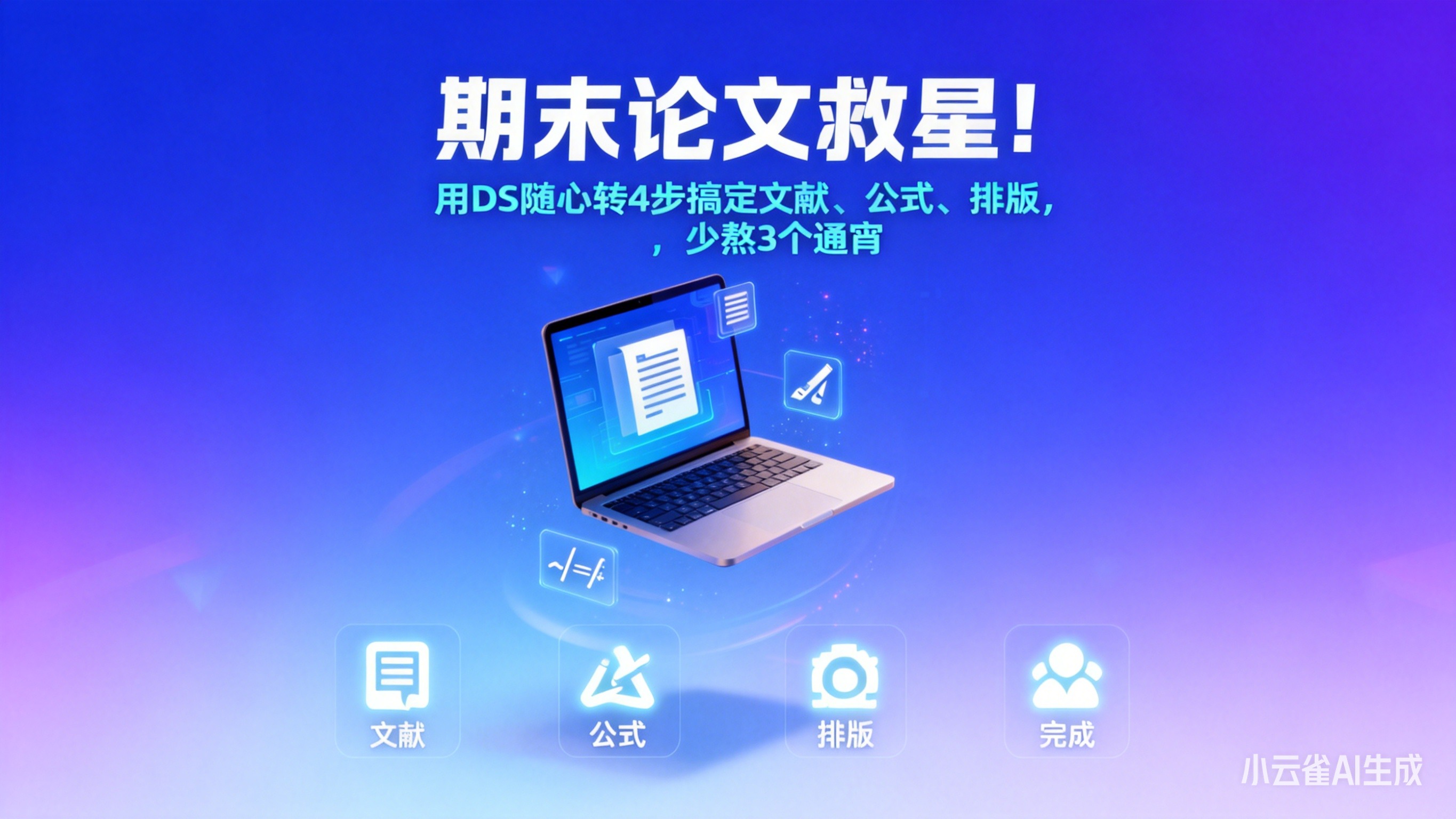 期末论文救星！用 DS随心转 4 步搞定文献、公式、排版，少熬3个通宵-CSDN博客