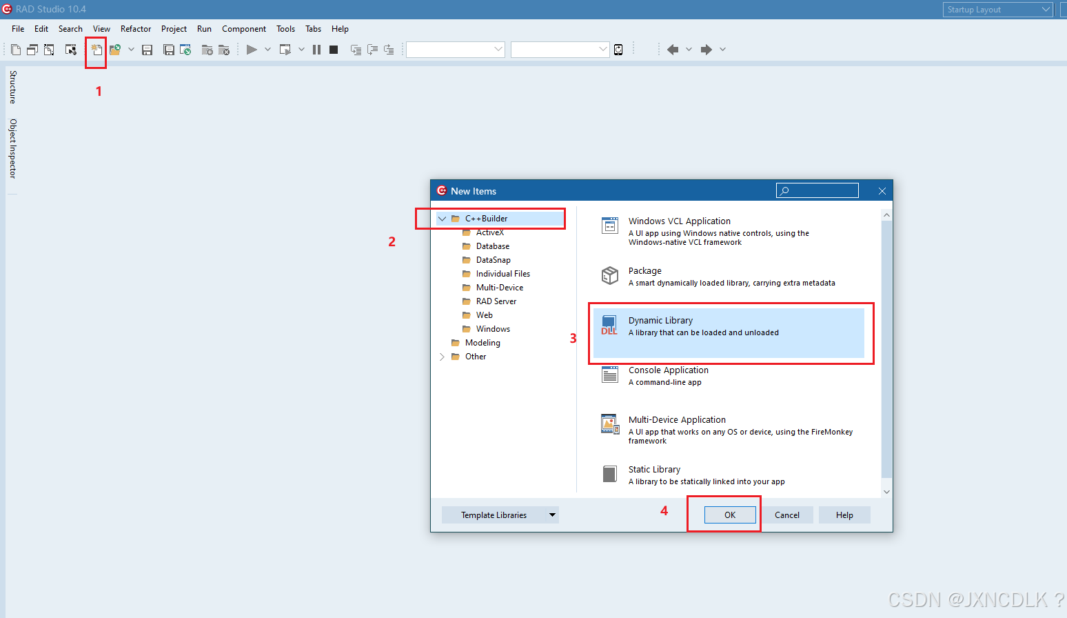 C++ Builder 编写DLL库文件，并在库文件中调用第三方DLL_c++ builder dll-CSDN博客