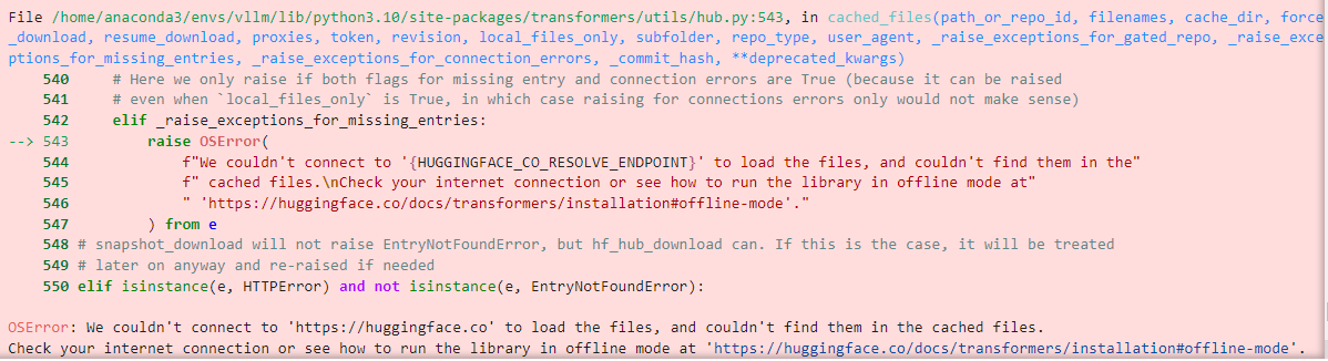 使用SentenceTransformer出现OSError:We couldn‘t connect to ‘https://huggingface.co‘ to load the files ...