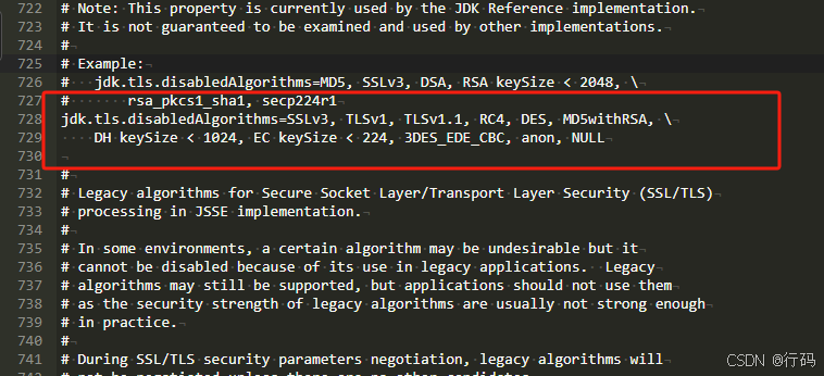 今日积累-JDK配置修改解决（selected protocol version TLS10 is not accepted by client preferences [TLS13 ...