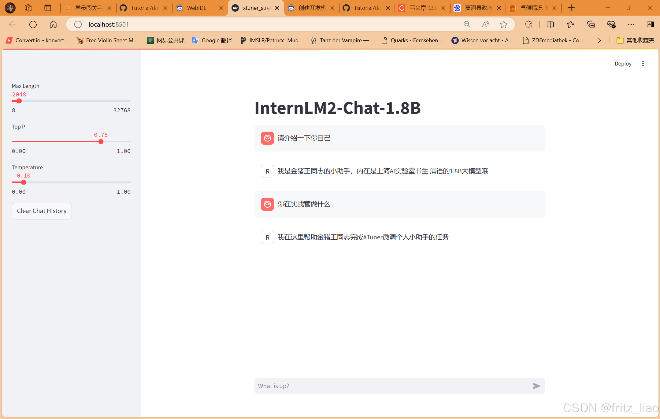 L1 XTuner 微调个人小助手认知 闯关任务-CSDN博客
