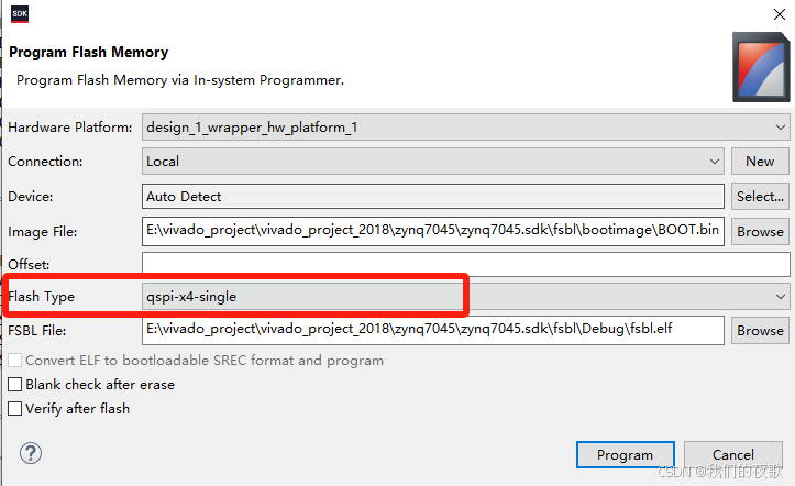 ZYNQ7045双片Qspi flash支持single和parallel模式-CSDN博客
