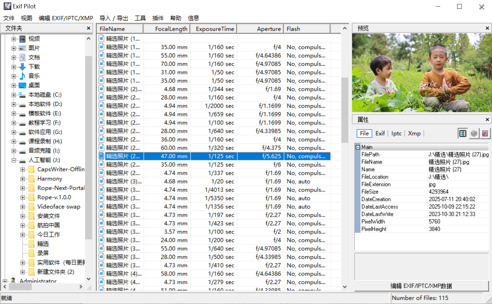 Exif Pilot 6.28（独家简体中文汉化） 一款用于管理、编辑和查看数字照片中的 EXIF、IPTC 和 XMP 数据软件-CSDN博客