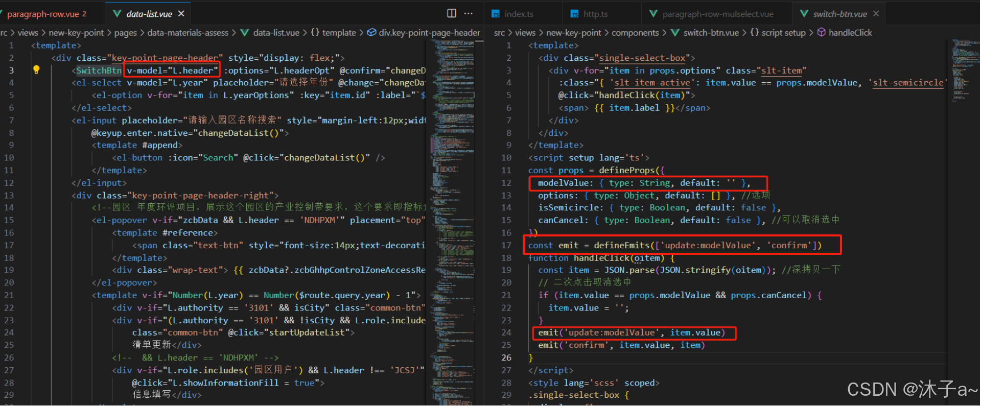 vue：在自定义组件中引入v-model-CSDN博客