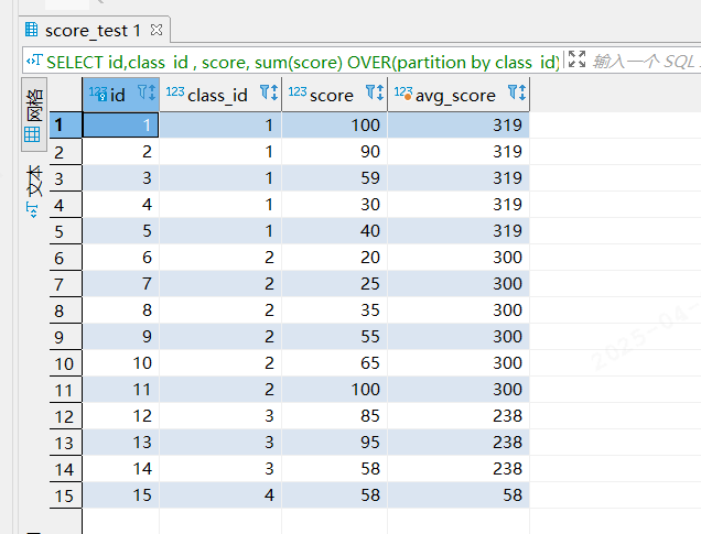 mysql开窗函数over使用分析_mysql over函数-CSDN博客