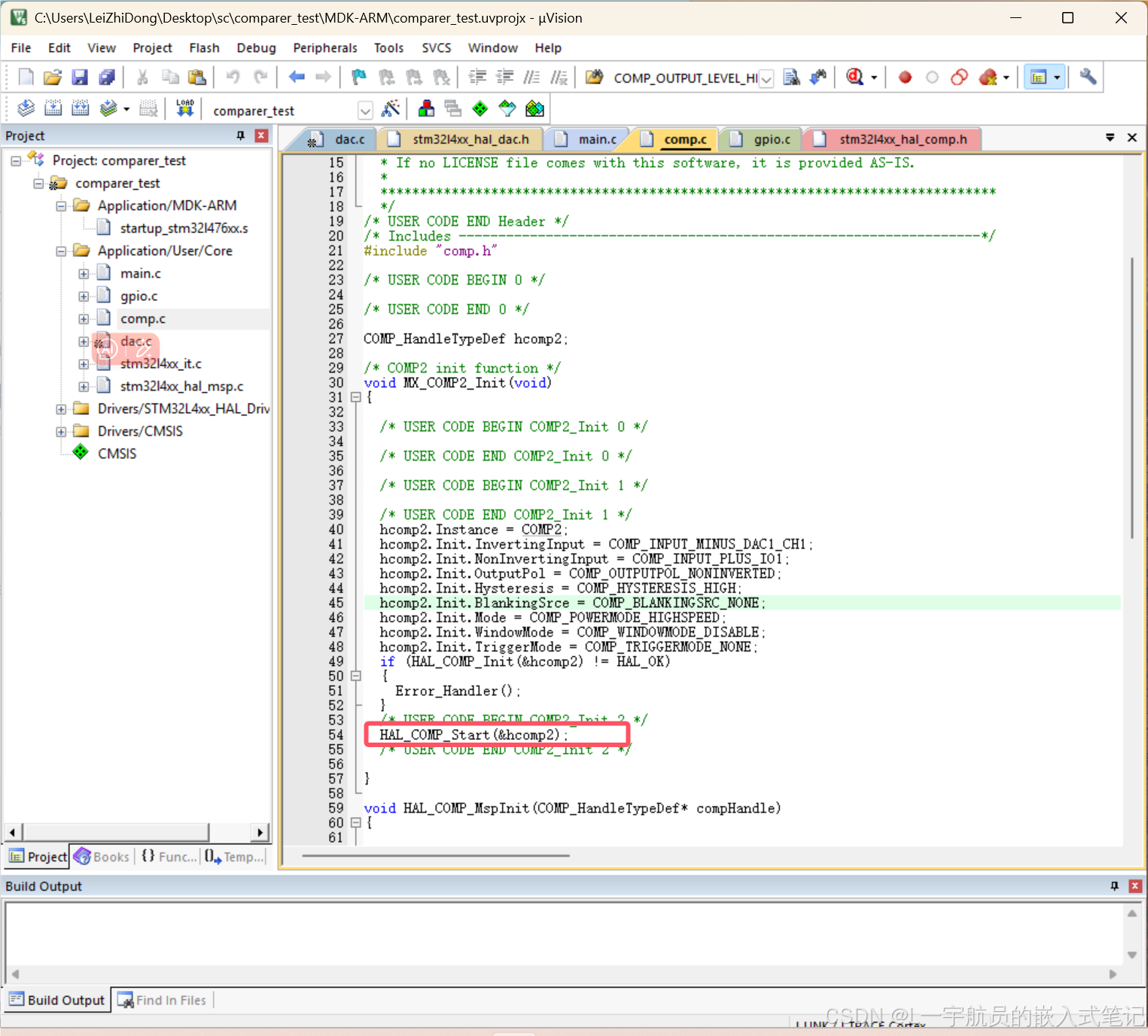 STM32L4使用比较器精准区别0.7VDD为高电平，0.3VDD为低电平_stm32比较器-CSDN博客