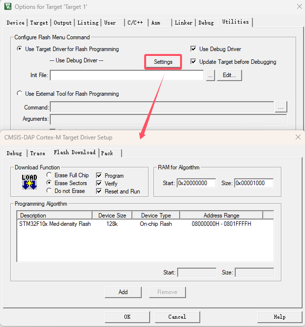 Keil和Jlink基本篇：下载和配置Jlink_jlink flash配置-CSDN博客
