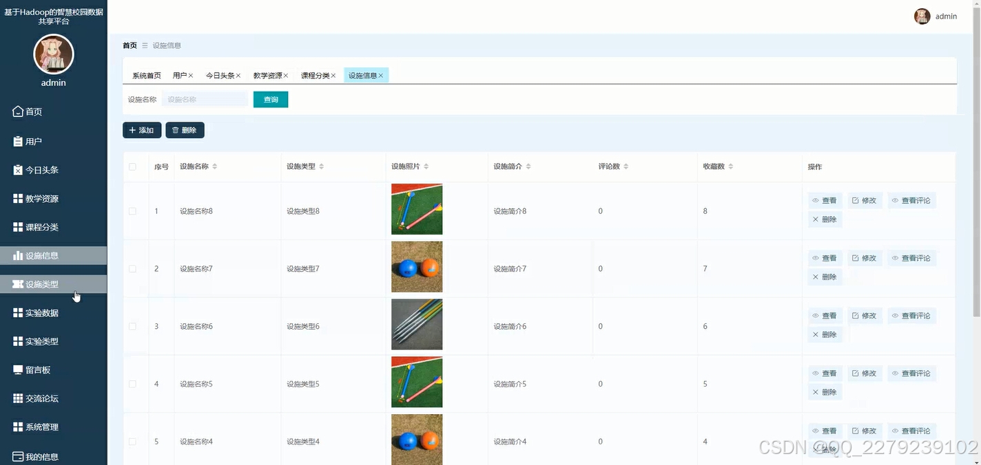 046基于hadoop的python大数据智慧校园数据共享分析可视化平台系统教学资源课程设施实验数据(源码文档运行视频讲解视频)hadoop大数据可视化分析项目源文件报告 Csdn博客