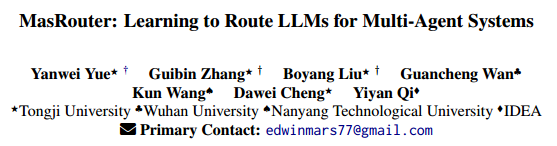 MasRouter: Learning to Route LLMs for Multi-Agent Systems-CSDN博客