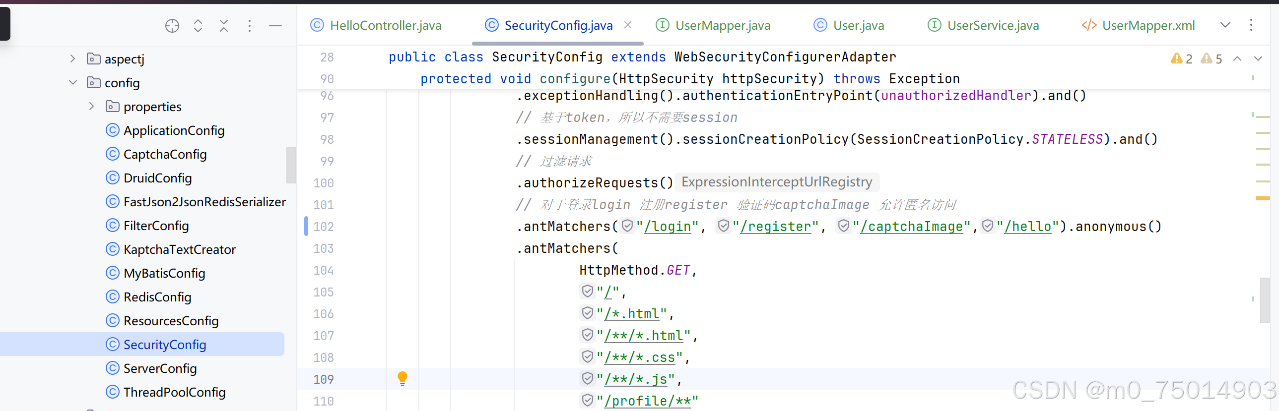 后端单表user的CURD功能代码和测试-CSDN博客