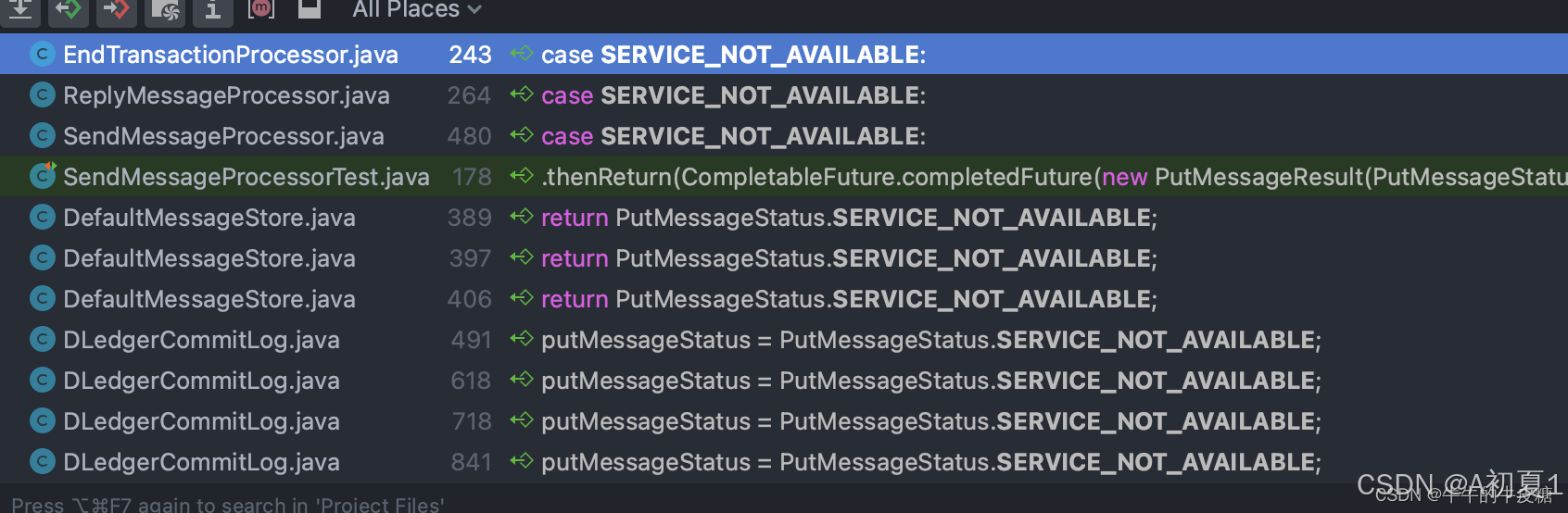 Rocketmq踩坑之消息无法发送原因之磁盘占满_service not available now. it may be caused by ...