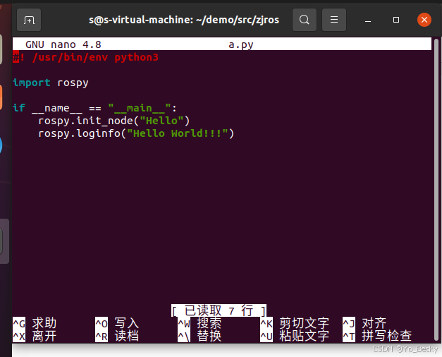 ROS入门详细教程——动手实现你的第一个程序：Hello World！_ros教程-CSDN博客