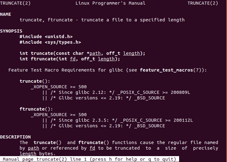 Linux环境编程文件调整大小操作之truncate, ftruncate_terminating the app-CSDN博客
