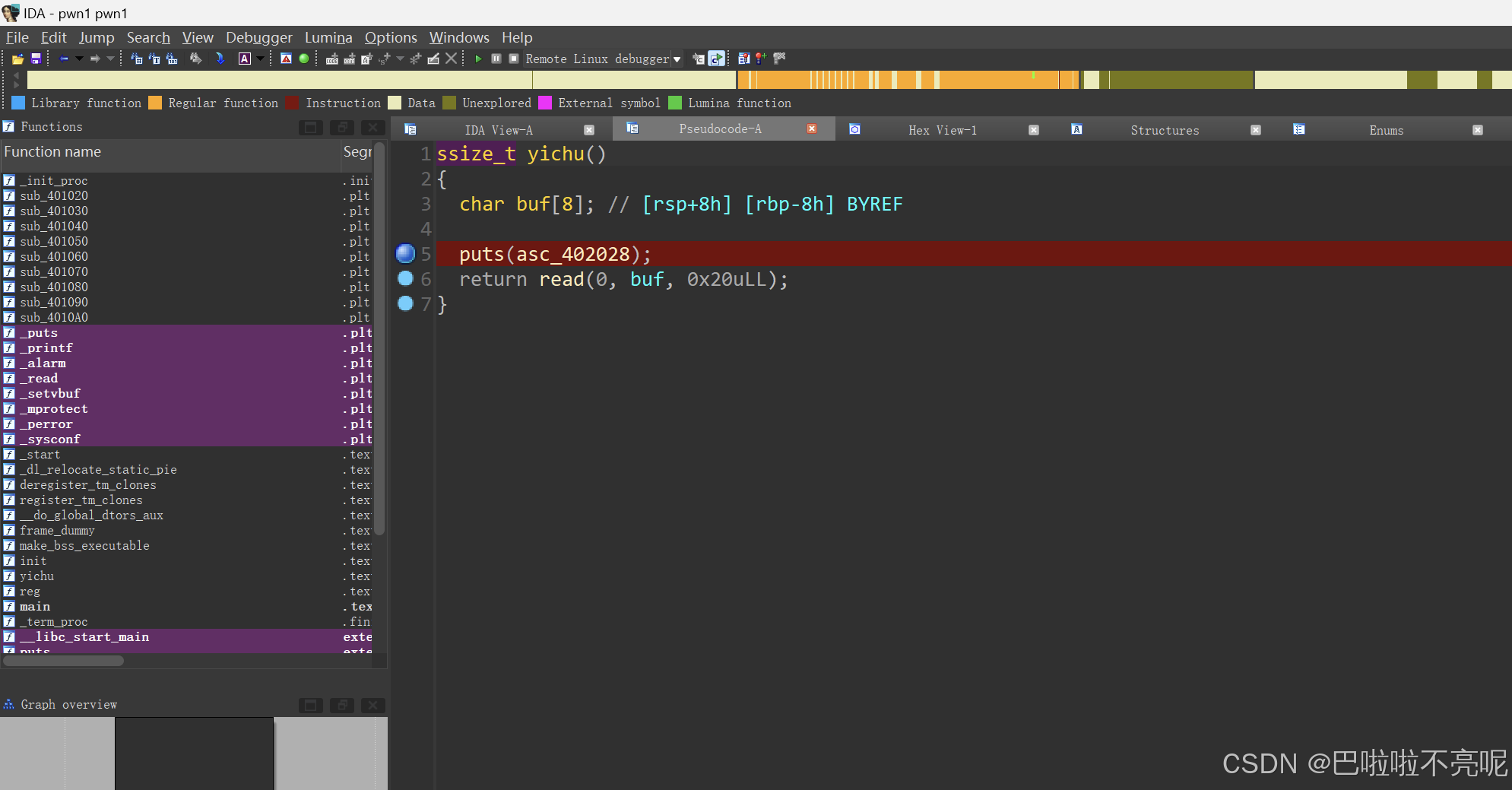 利用ida进行linux远程动态调试_ida远程调试linux-CSDN博客