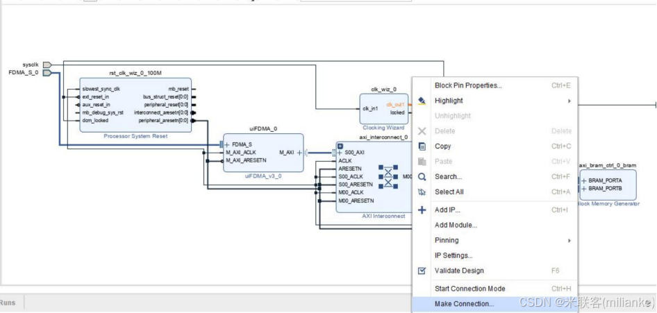 [米联客-XILINX-H3_CZ08_7100] FPGA_AXI总线入门连载-08 使用 fdma 读写 axi-bram_fdma读写-CSDN博客