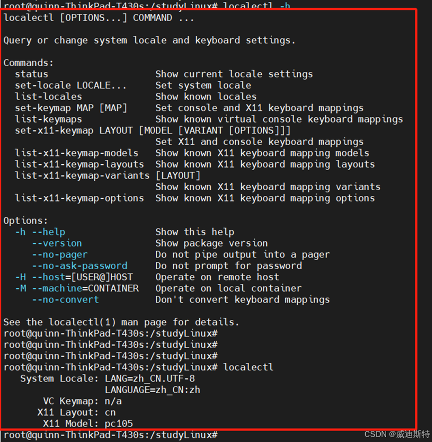 Linux命令：用于查询和更改 Linux 系统本地化设置locale和系统时间timezone的命令localectl详解 Csdn博客
