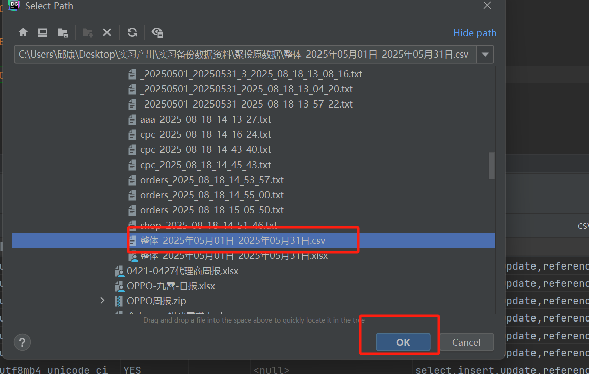 datagrip导入csv文件没有数据：字符编码冲突-CSDN博客