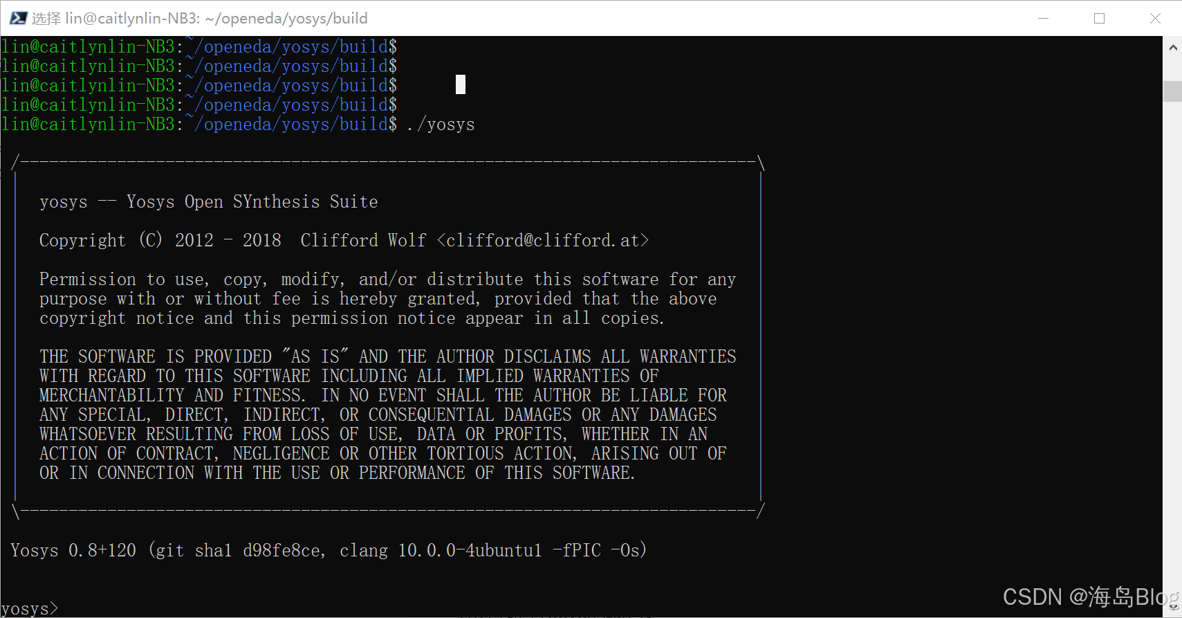 Win10的WSL+Linux+Yosys+VSCode等安装笔记_yosys windows-CSDN博客