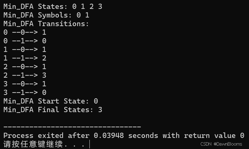 编译原理之NFA转DFA并最小化_nfa怎么确定化-CSDN博客