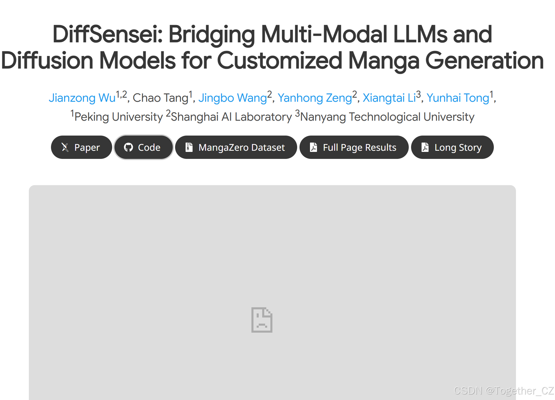 DiffSensei: Bridging Multi-Modal LLMs and Diffusion Modelsfor Customized Manga Generation定制化漫画生成 ...