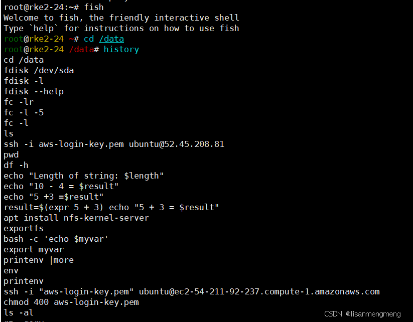Linux 操作系统下 fishshell 命令介绍和使用案例_fish shell-CSDN博客