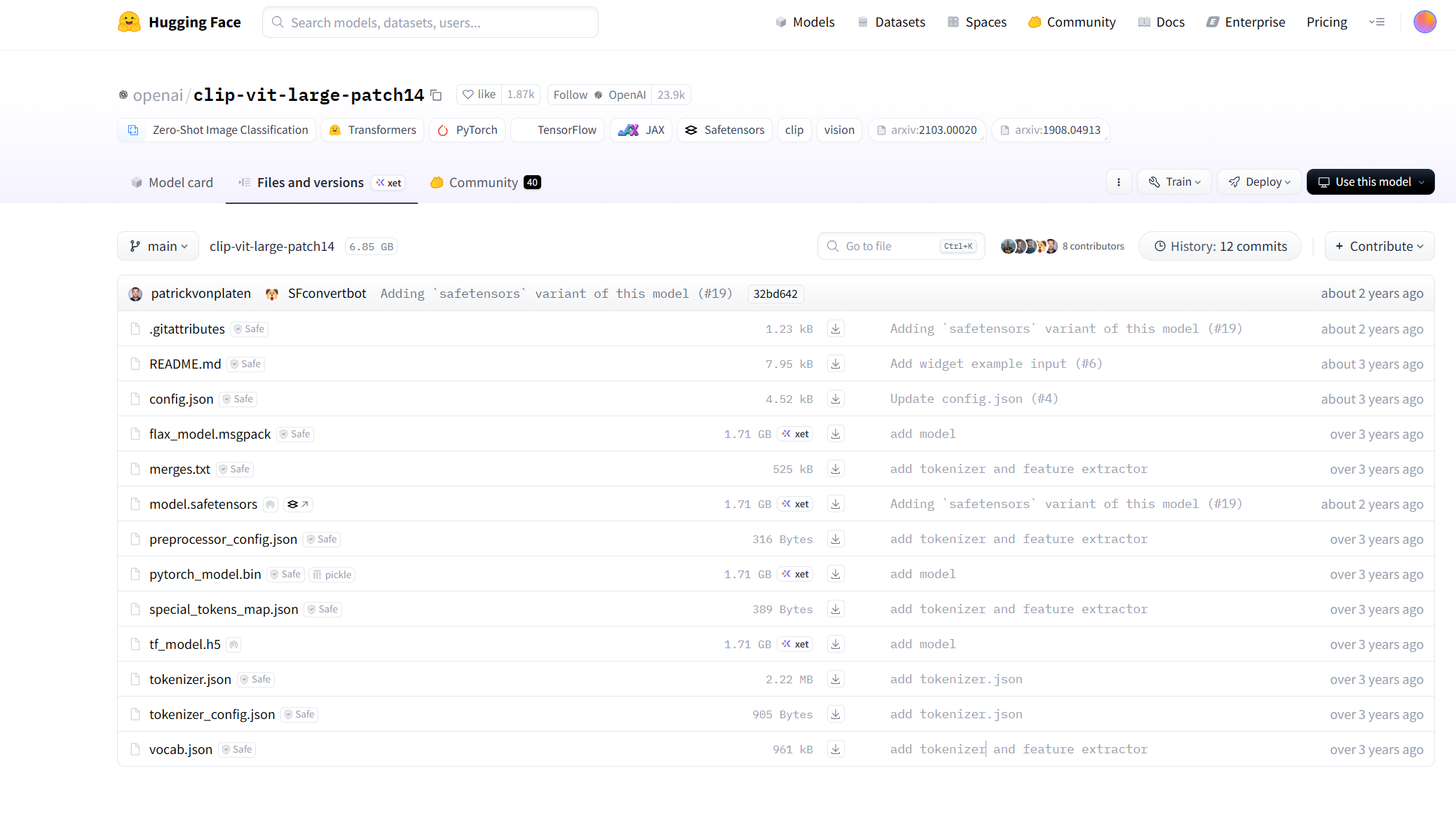 【问题记录】openai/clip-vit-large-patch14下载问题-CSDN博客