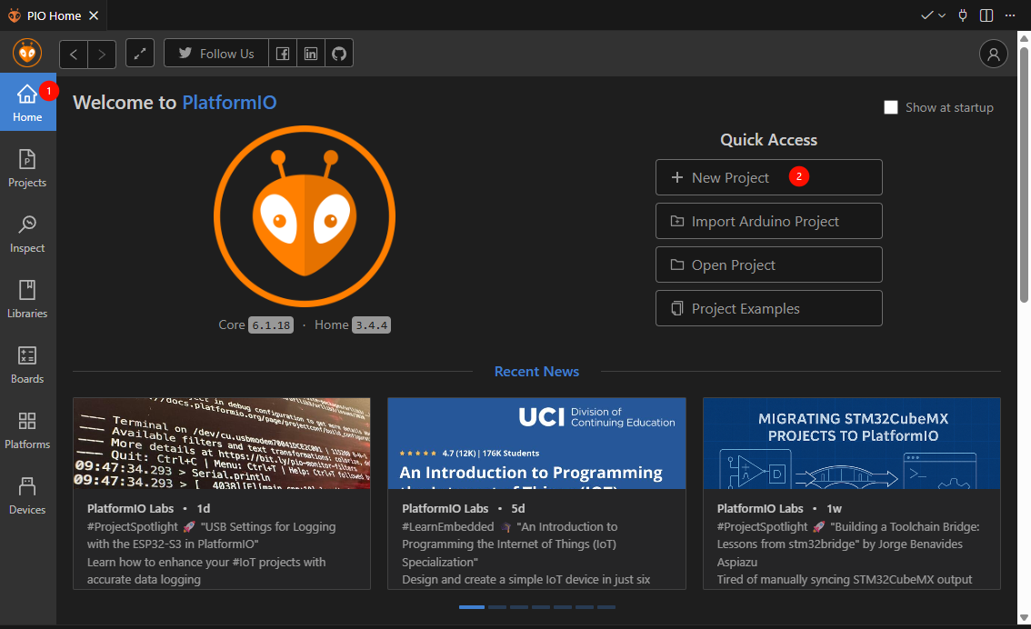在VsCode+PlatformIO下基于标准库开发STM32_ubuntu platformio开发 stm32-CSDN博客