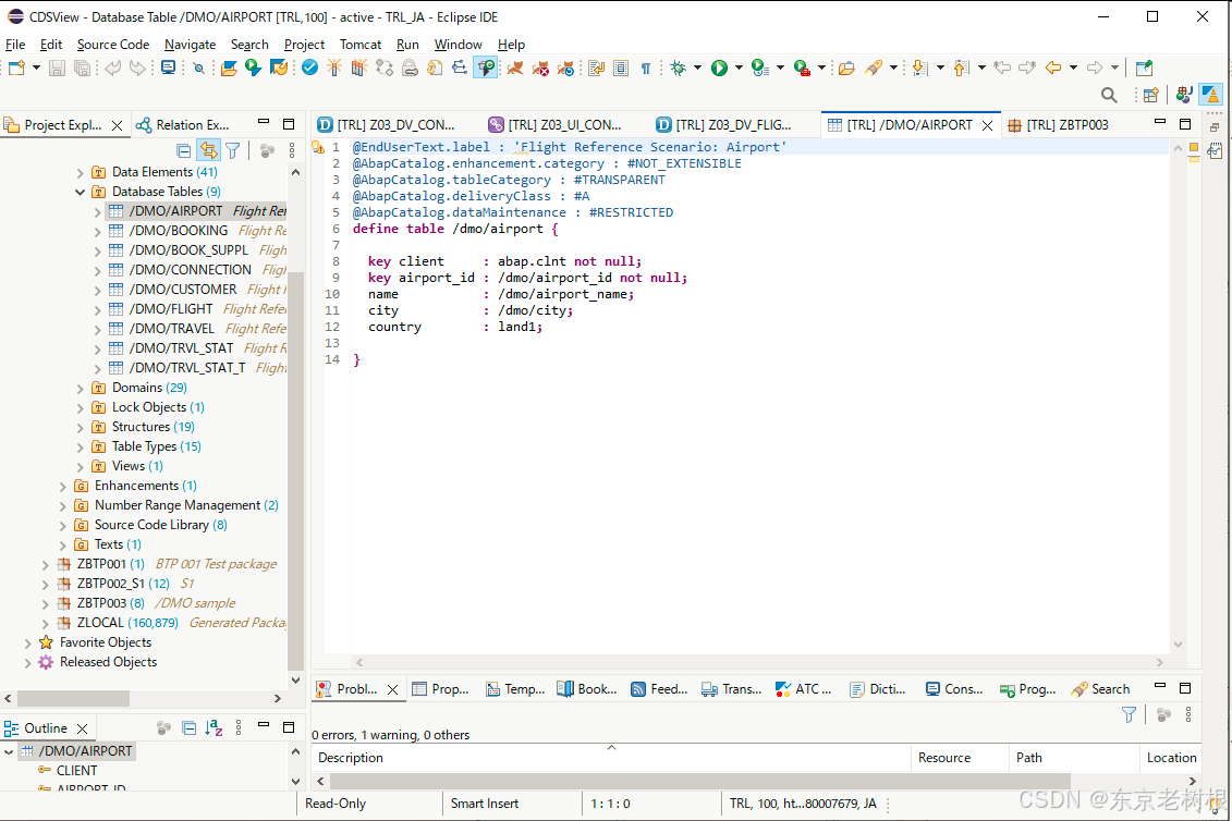 SAP学习笔记 - 开发42 - RAP开发 Annotation的作用4 @Consumption.valueHelpDefinition，@EndUserText.label ...