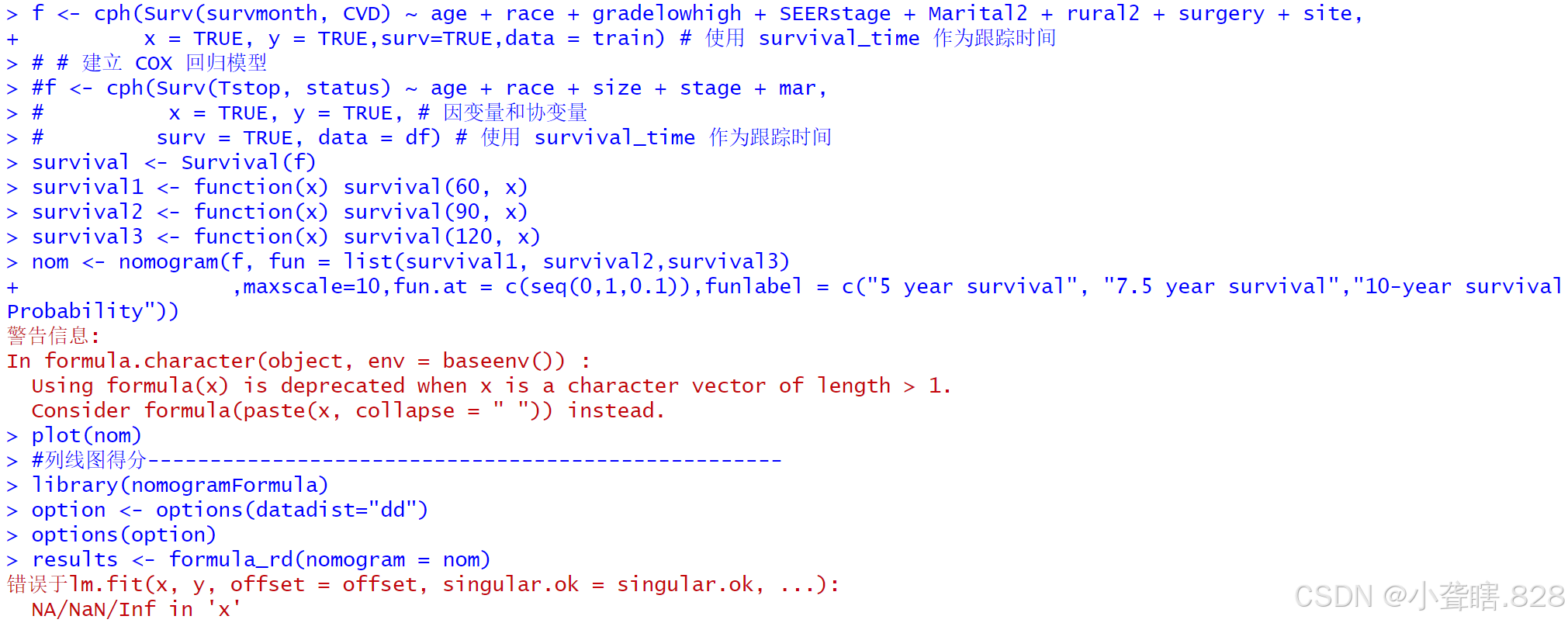 错误于lm.fit(x, y, offset = offset, singular.ok = singular.ok, ...): NA/NaN/Inf in ‘x-CSDN博客