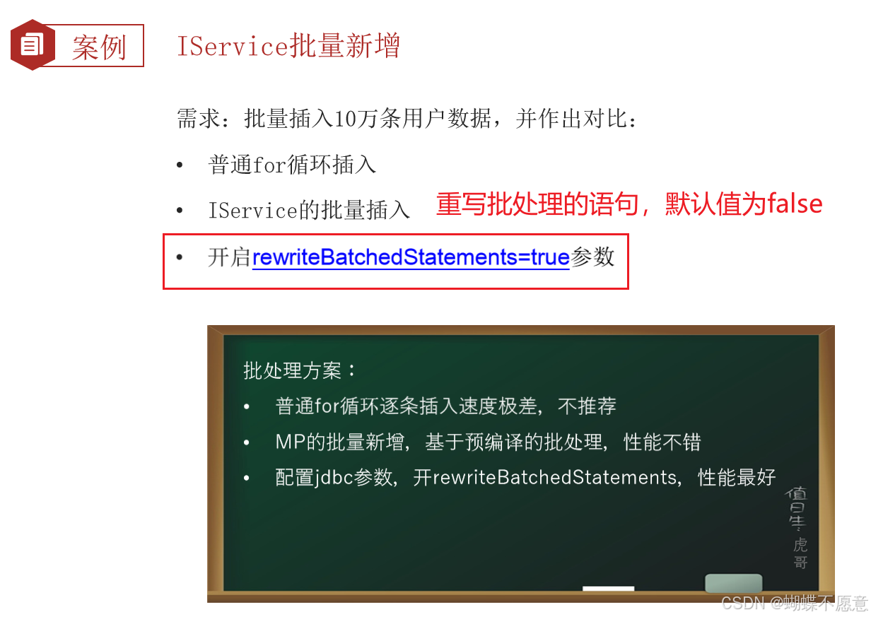 MybatisPlus-核心功能-IService的批量新增_java iservice的批量是一条一条执行-CSDN博客