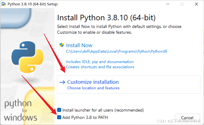 Python3.8的快速安装步骤，非常容易上手！_python3.8.10下载-CSDN博客