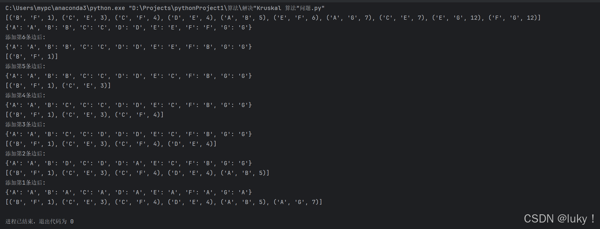 解决“Kruskal 算法”问题-CSDN博客
