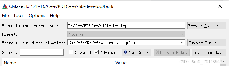 win10+VS2022+cmake，安装zlib，libpng，libharu库_zlib cmake-CSDN博客