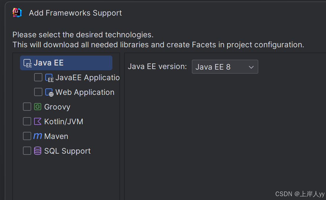 idea2023创建web项目没有Web appliciation( add framework support不显示)（add framework support右击没有)_idea添加框架 ...
