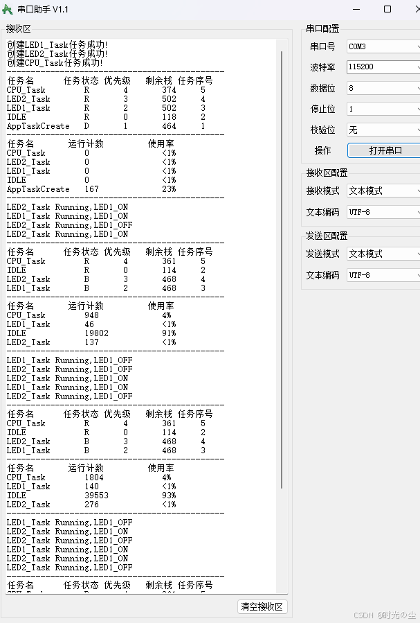 Freertos菜鸟入门(十九)·cpu 使用率统计freertos Cpu占用率 Csdn博客