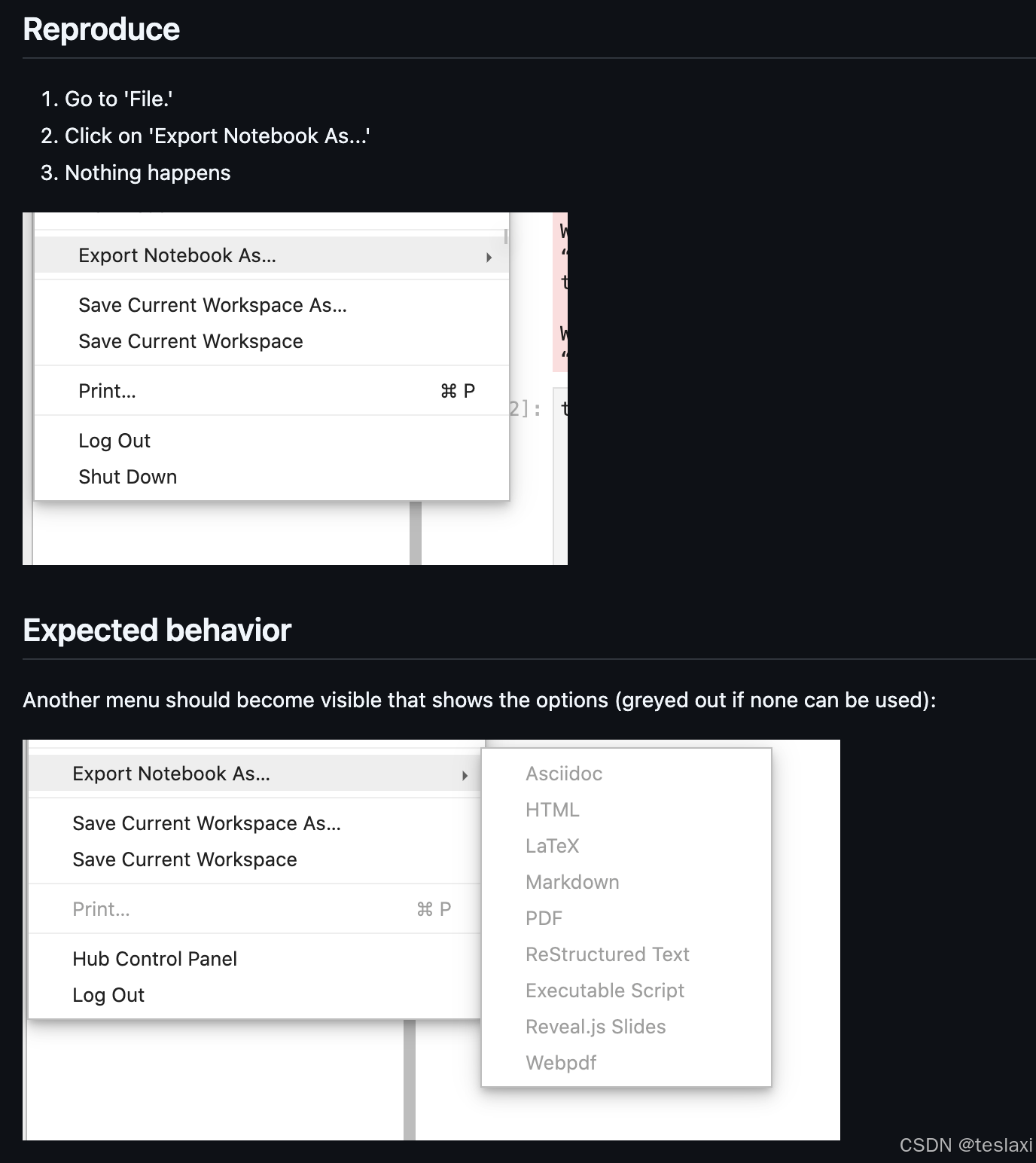 Jupyter notebook ‘Export Notebook As...‘消失/无法使用_jupyter notebook的save ...