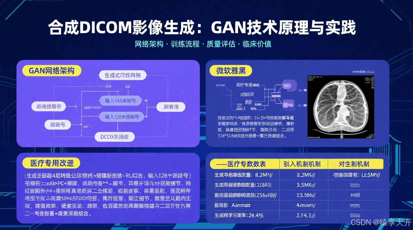 医学影像AI应用-实践：使用GAN生成合成DICOM影像的原理与实践_ctgan 使用案例-CSDN博客