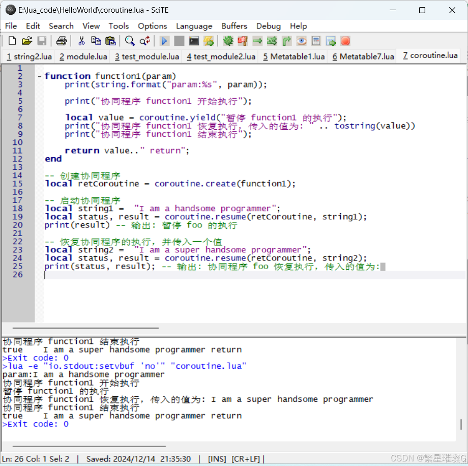 Lua语言入门 - Lua 协同程序(coroutine) （一）_lua coroutine.wrap-CSDN博客