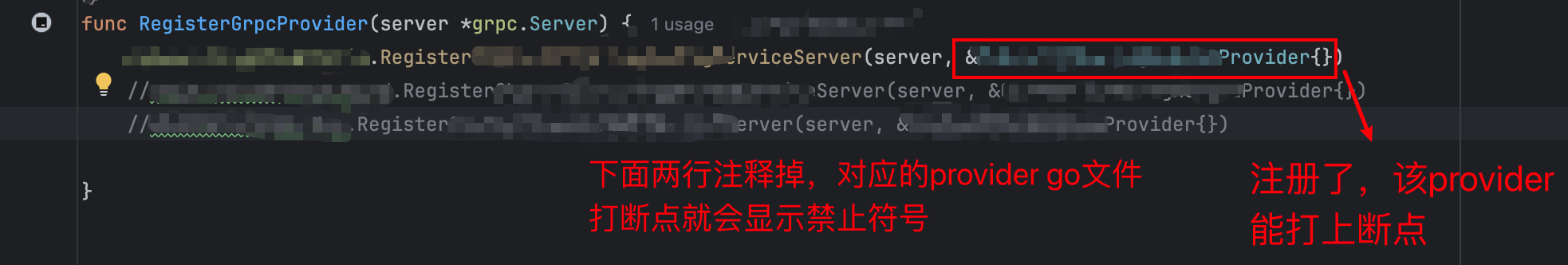 Goland IDE debug打断点显示：could not find statement at xxx please use a line with a statement_goland ...